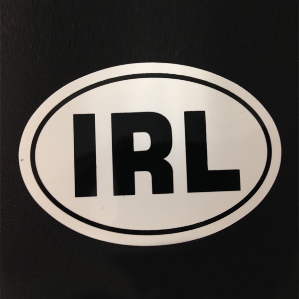 IRL Sticker, Decal Black background - Irish Jewelry | Irish Store ...