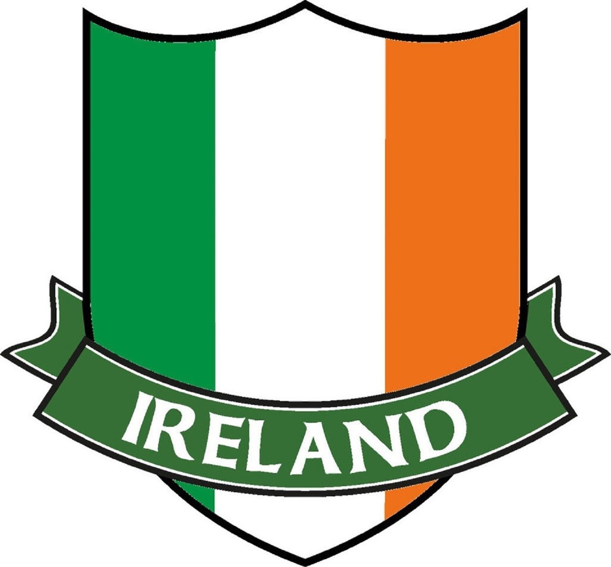 Ireland Tri-Color Crest Sticker - Irish Jewelry | Irish Store ...