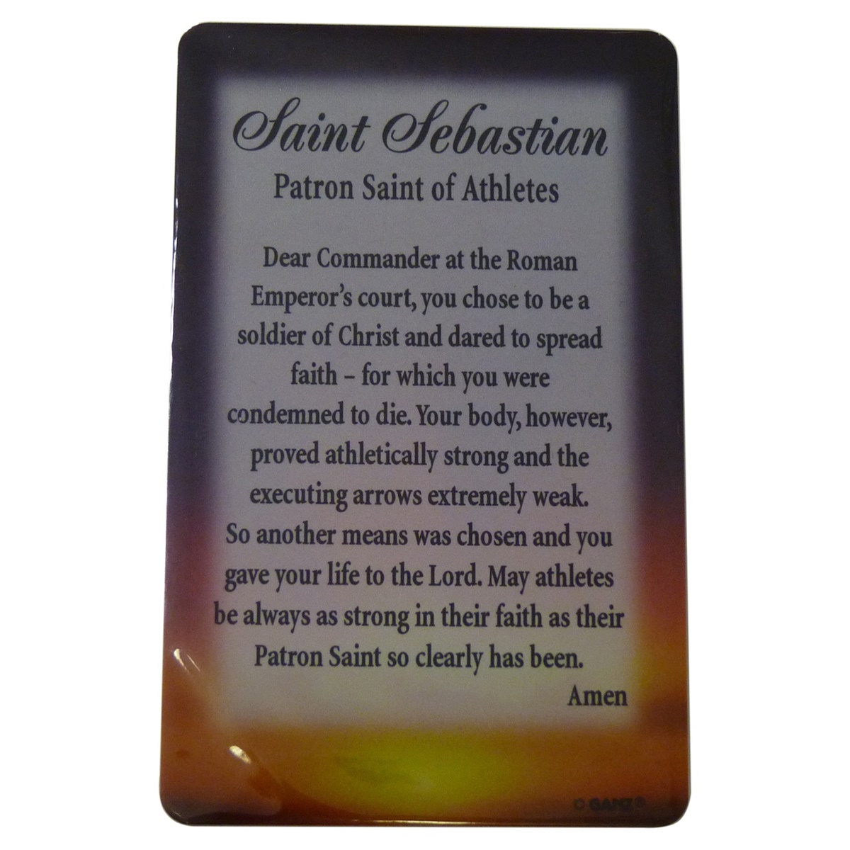 Saint Sebastian Prayer Card - Irish Jewelry | Irish Store | Tipperary ...