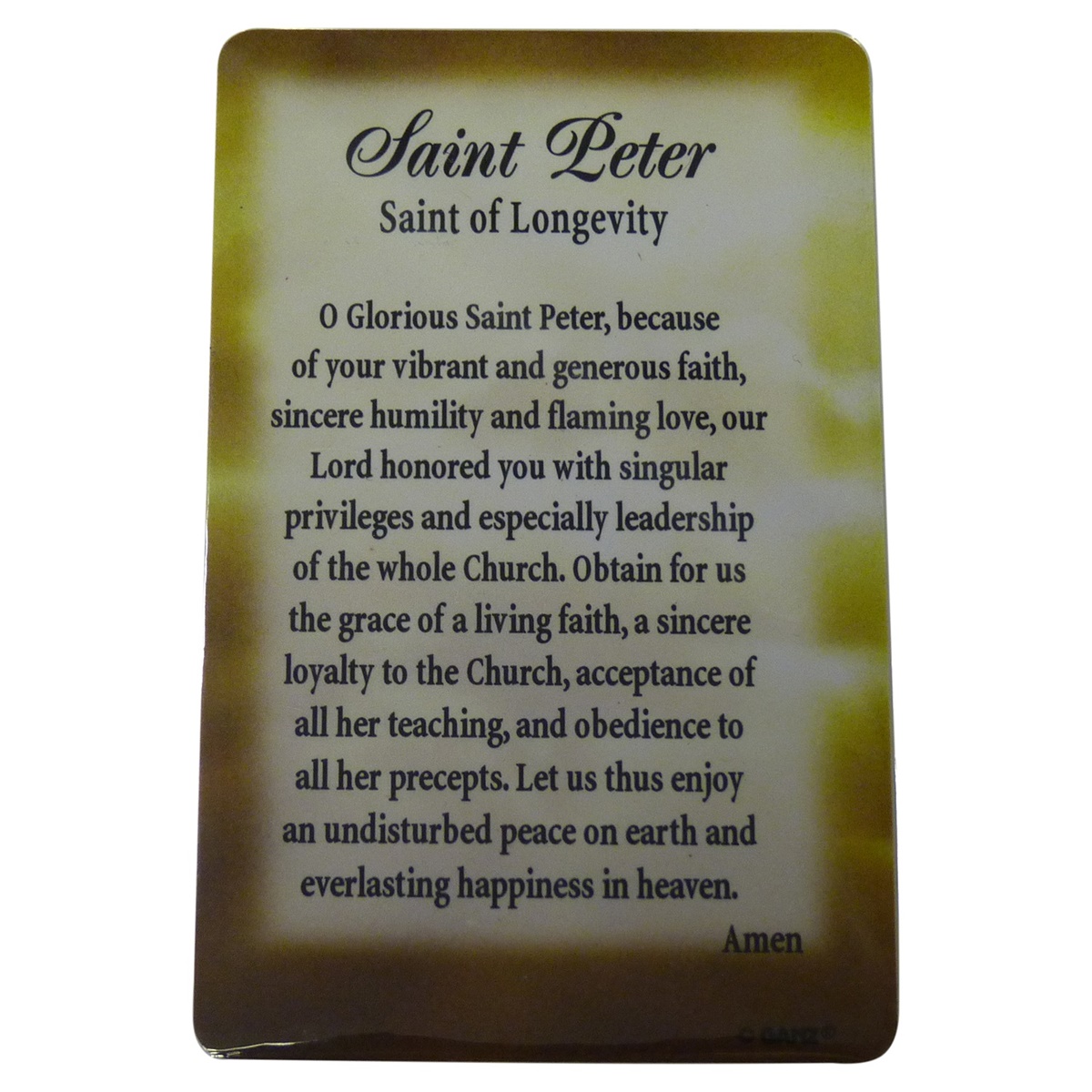 Saint Peter Prayer Card - Irish Jewelry | Irish Store | Tipperary Irish ...