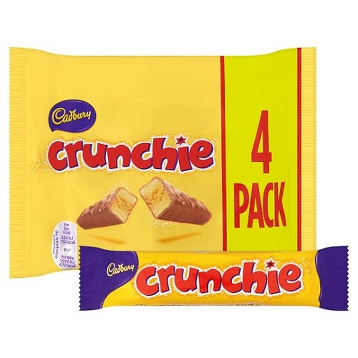 Cadbury Crunchie Bars 4 Pack - Irish Jewelry | Irish Store | Tipperary ...
