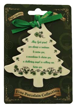 Fine Bone China Tree with Blessing Ornament - Irish Jewelry | Irish ...