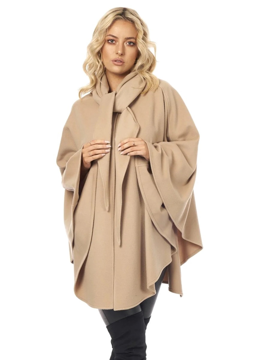 Jimmy Hourihan Wool and Cashmere Irish Cape, Cream - Irish Jewelry ...