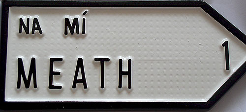 Irish County Roadsign, Co Meath - Irish Jewelry | Irish Store ...