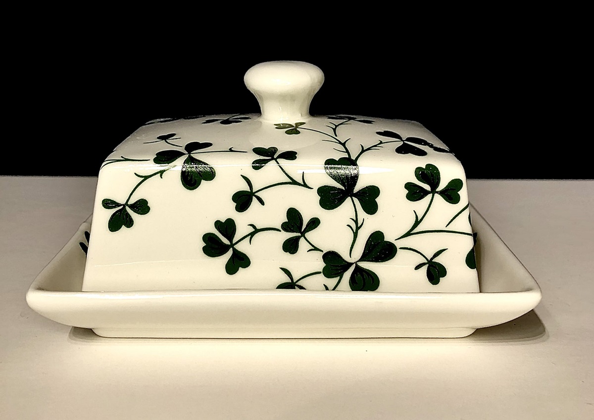 Shannonbridge Ditsy Butter Dish - Irish Jewelry | Irish Store ...