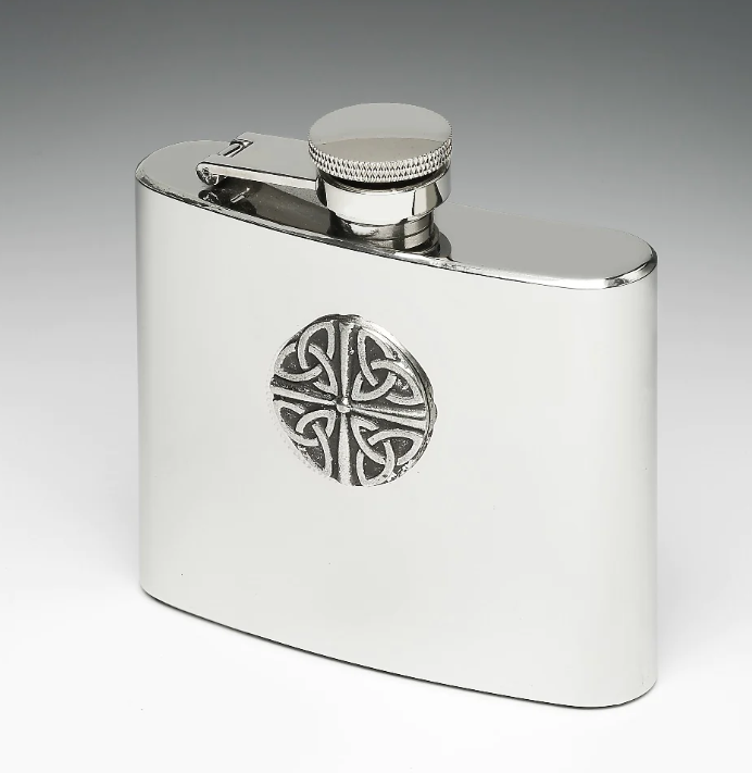 Stainless Steel Flask with Pewter Design Collection, T4 - Irish Jewelry ...