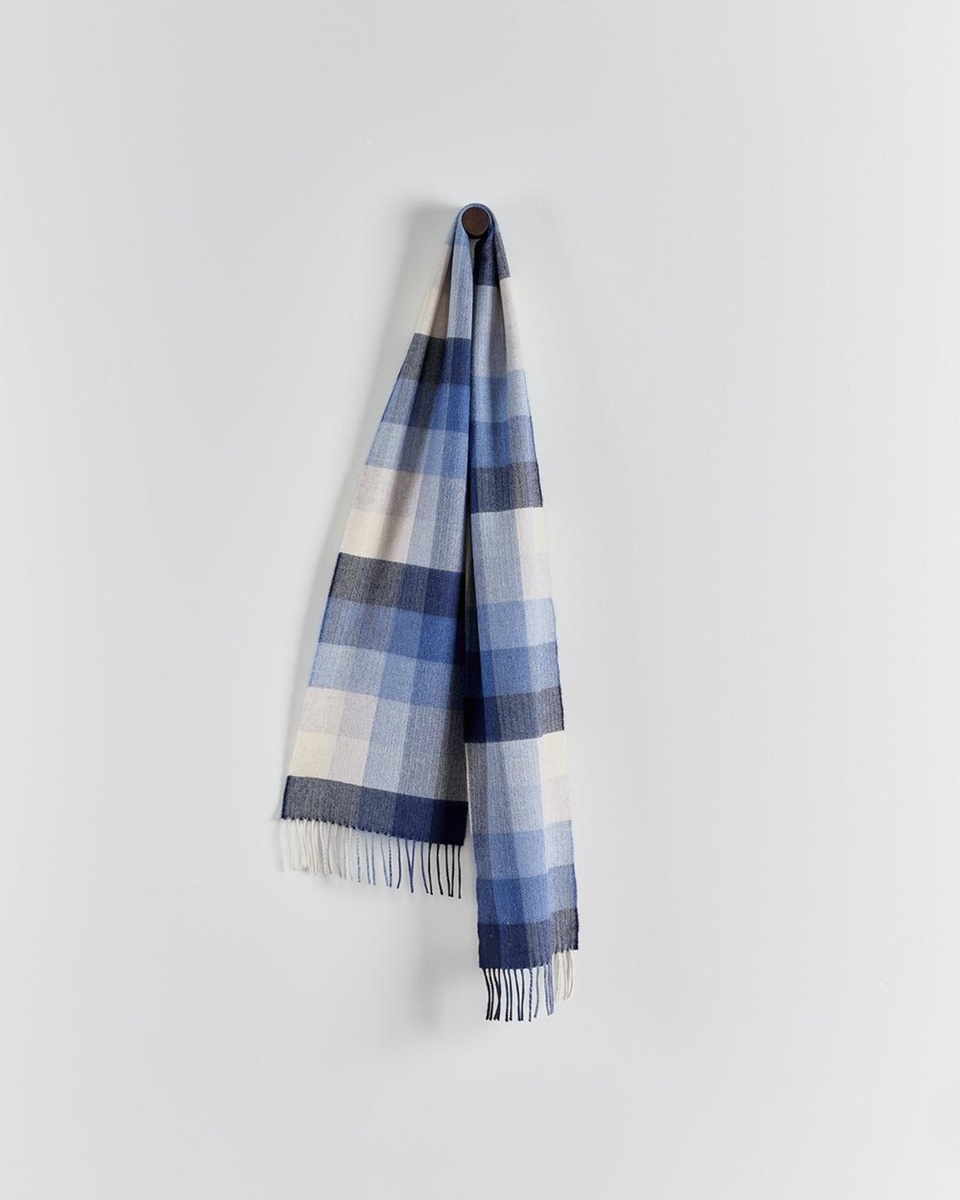 Avoca Handweavers Luxury Merino Scarf, Denim - Irish Jewelry | Irish ...