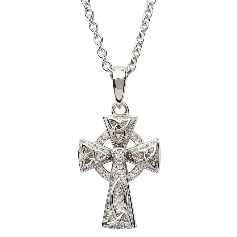 Trinity Celtic Cross Embellished With Swarovski Crystals - Irish ...