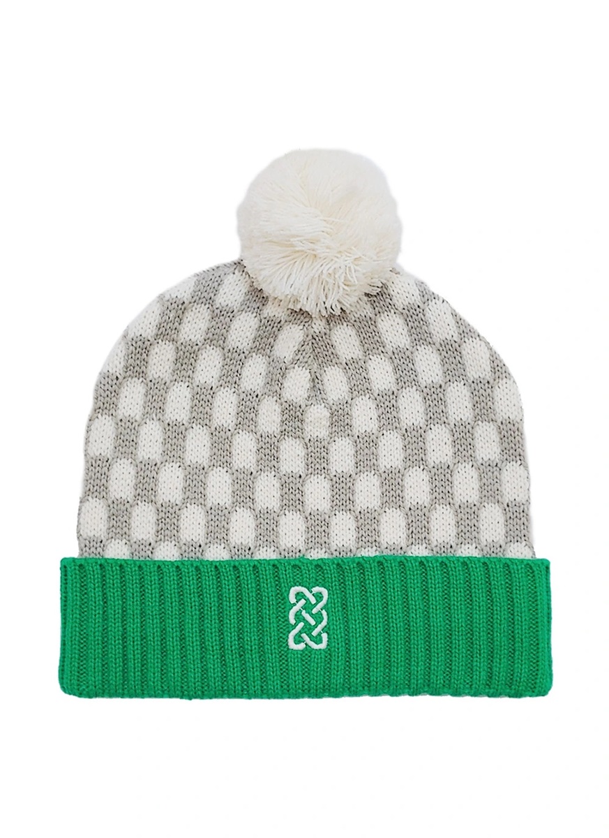 Patrick Francis Spotty Kids Bobble Hat, Emerald/Tapue/Cream - Irish ...