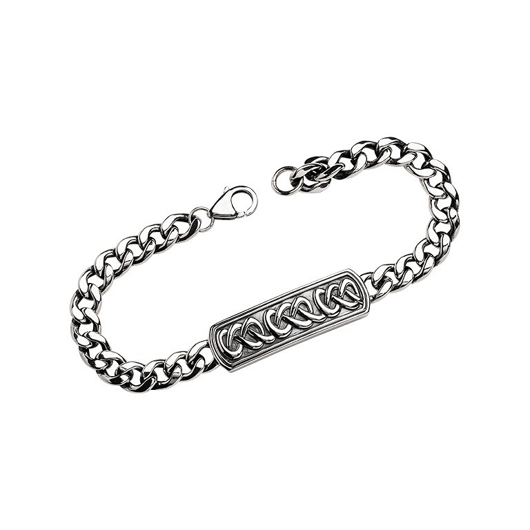 Spirit of the Celt Earth Collection Sterling Silver Gents 8.5" Celtic ...