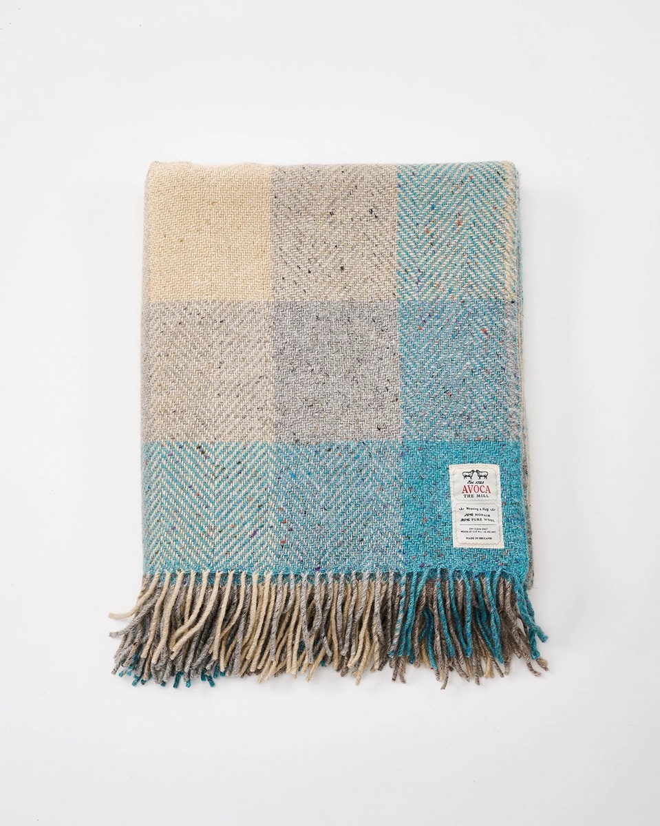Avoca Handweavers Mohair Tweed Throw, Dewdrop - Irish Jewelry | Irish ...