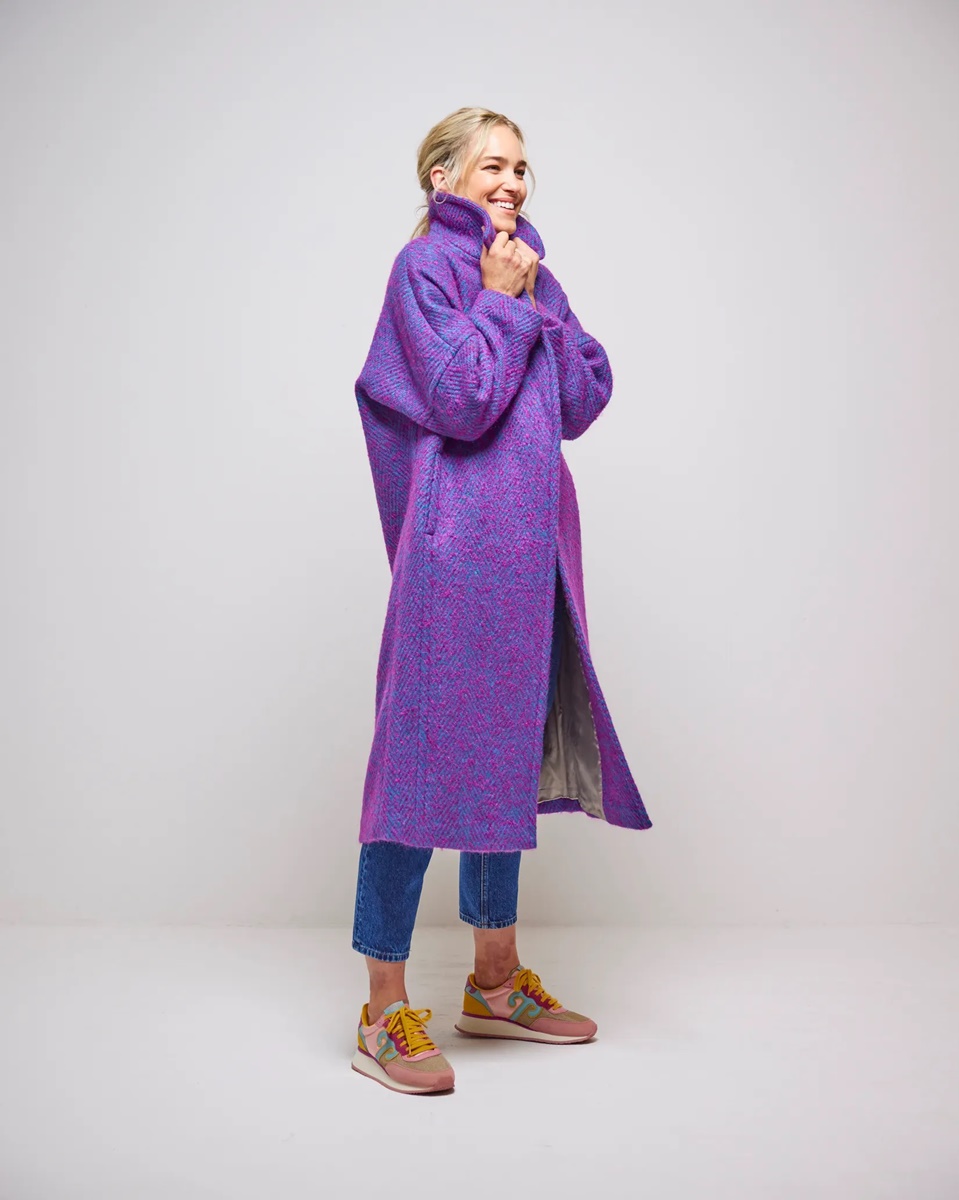 Avoca Handweavers Light Donegal Wool and Mohair Coat, Reflection ...