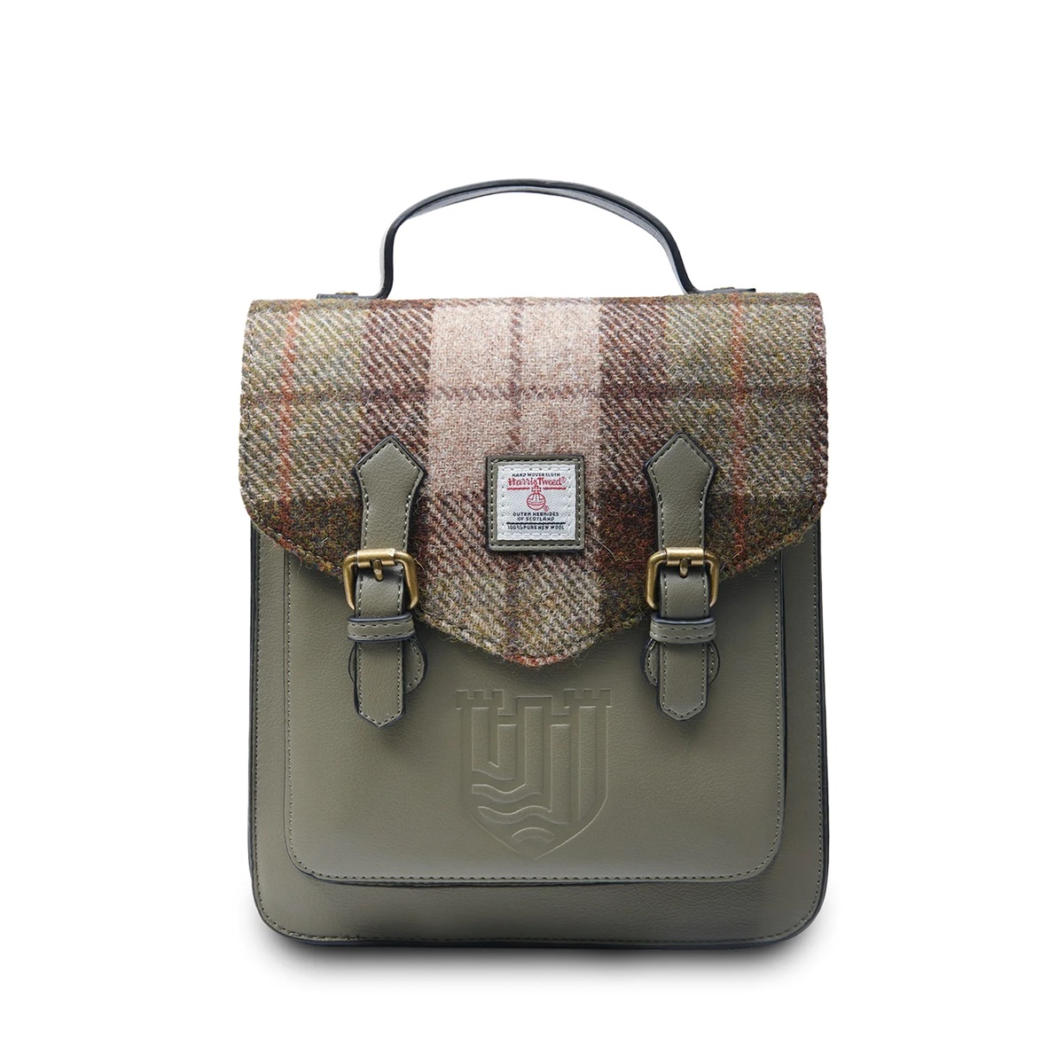 Islander Calton Backpack with HARRIS TWEED - Chestnut Tartan - Irish ...