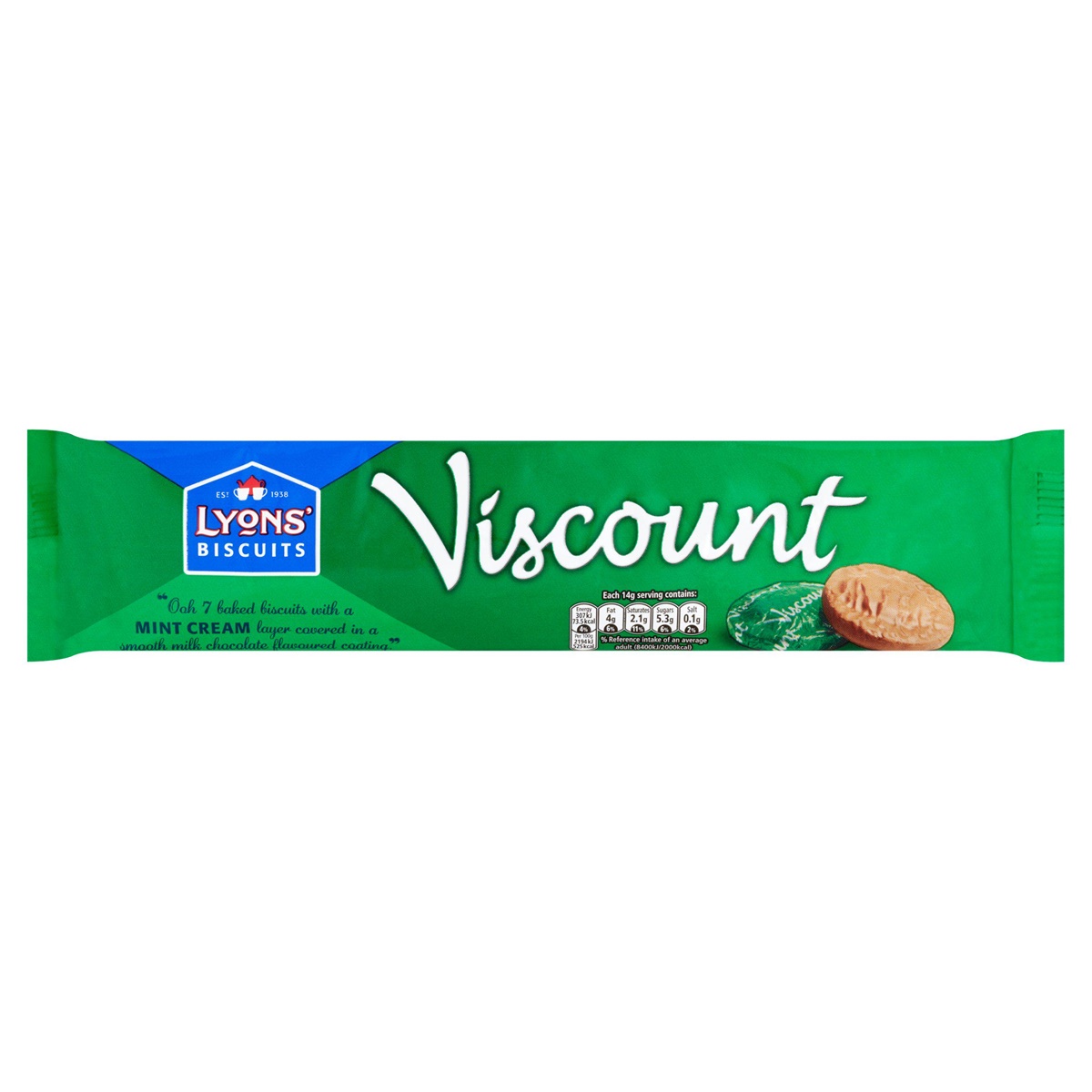 Lyons Mint Cream Viscount Biscuits 98g - Irish Jewelry | Irish Store ...